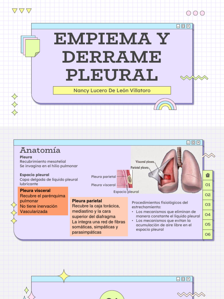 Empiema y Derrame Pleural | PDF | Especialidades Medicas | Enfermedades ...