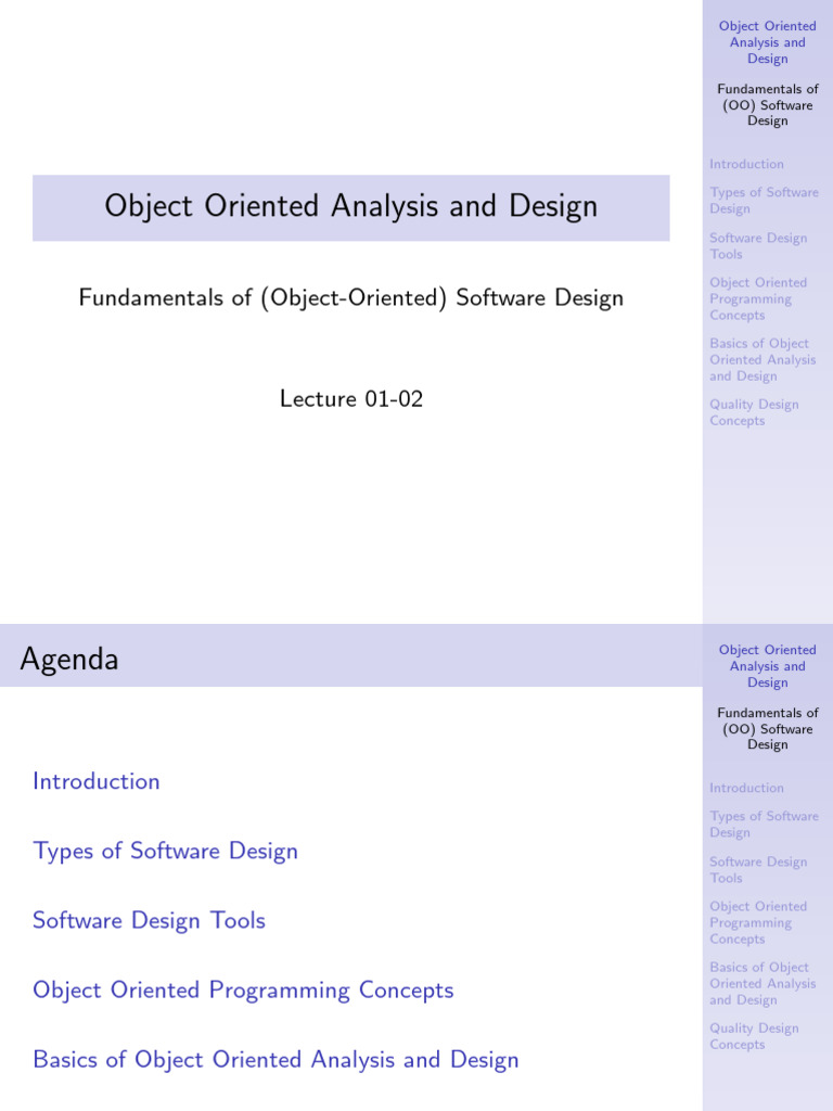 OOP Vs OOD | PDF | Object Oriented Programming | Object (Computer Science)