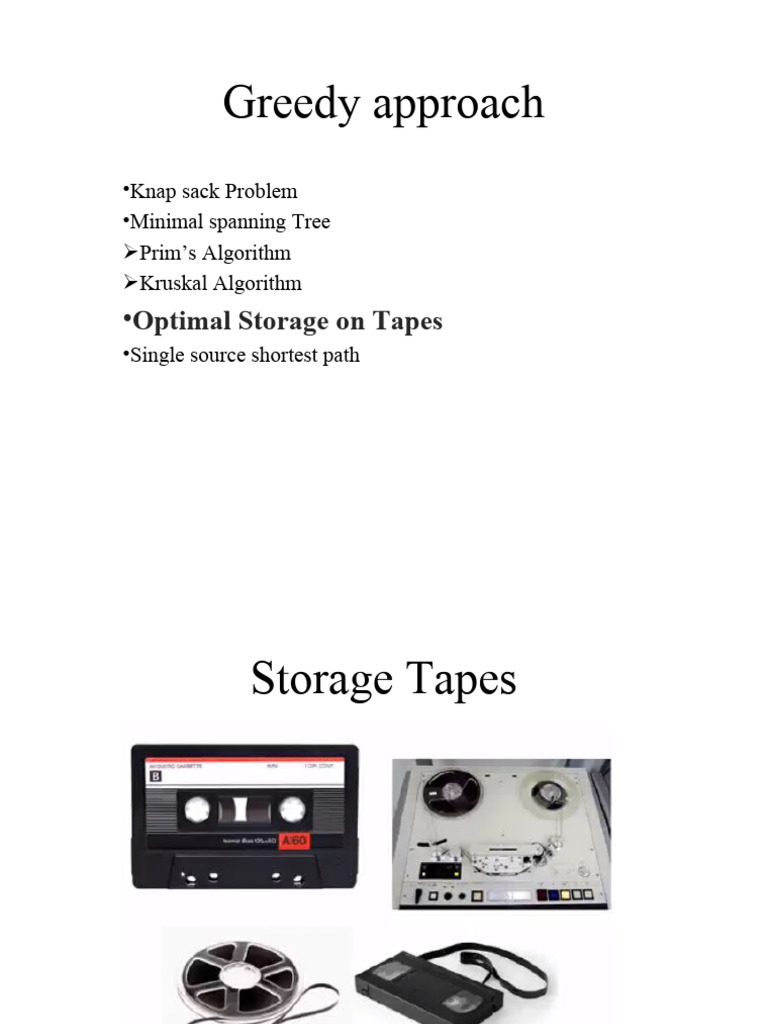 Optimal Storage On Tapes | PDF | Computer Data Storage | Computer ...