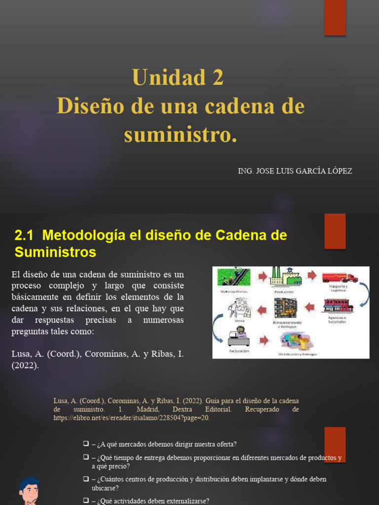 LogÃ Stica y Cadenas de Suministro U-2 | PDF | Gestión de la cadena de suministro | Cadena de ...