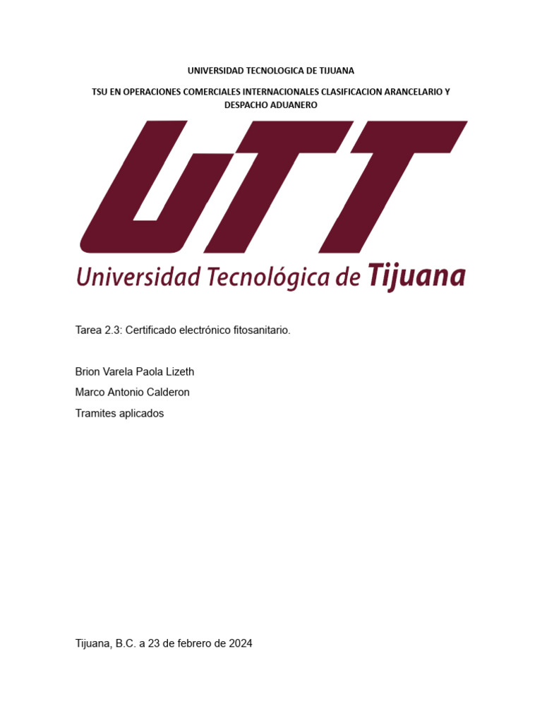 Certificaci-N Fitosanitaria Electr-Nica | PDF | aduana