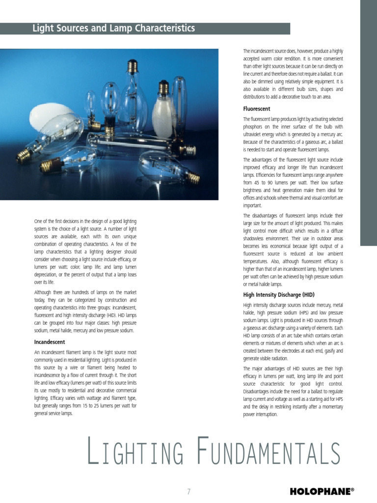 Tipos de Lamparas | PDF | Fluorescent Lamp | Incandescent Light Bulb