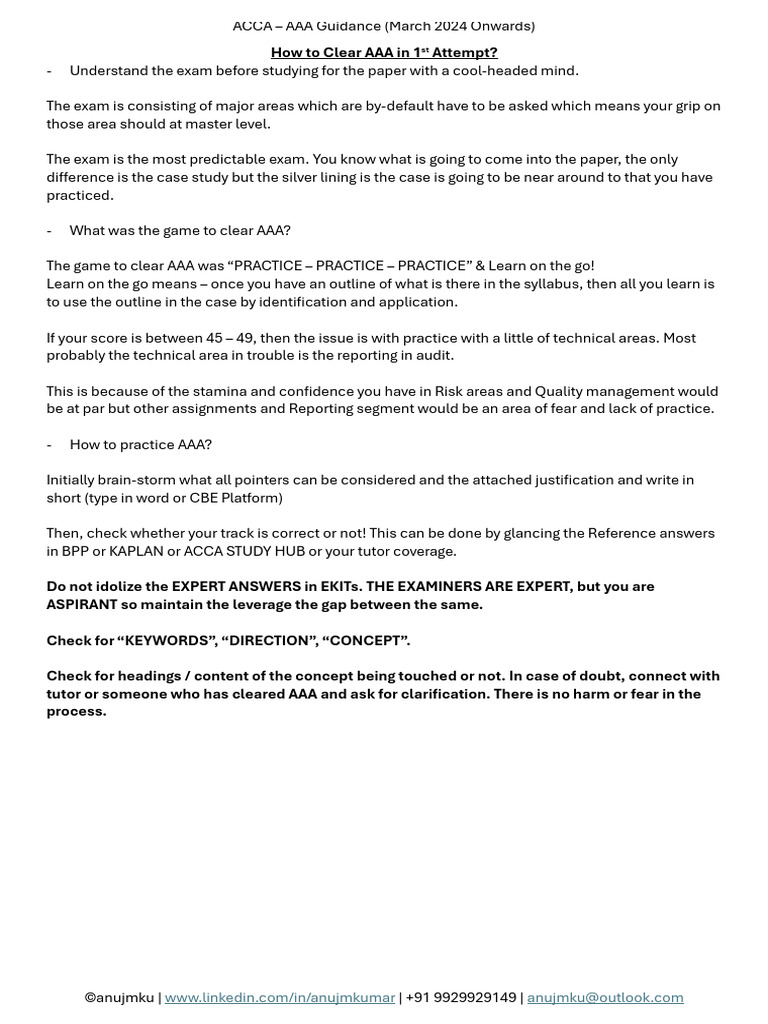 AAA Technique by Anuj Manoj Kumar 1718276298 | PDF | Cognition