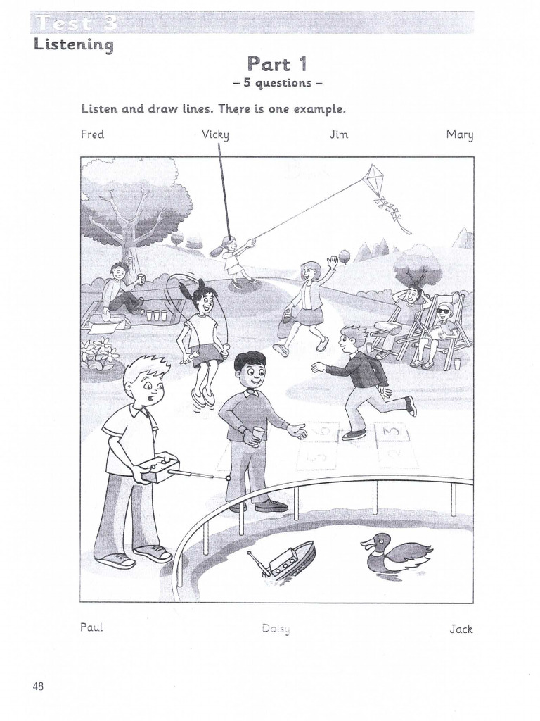 Movers 1 - Test 3 - Listening | PDF