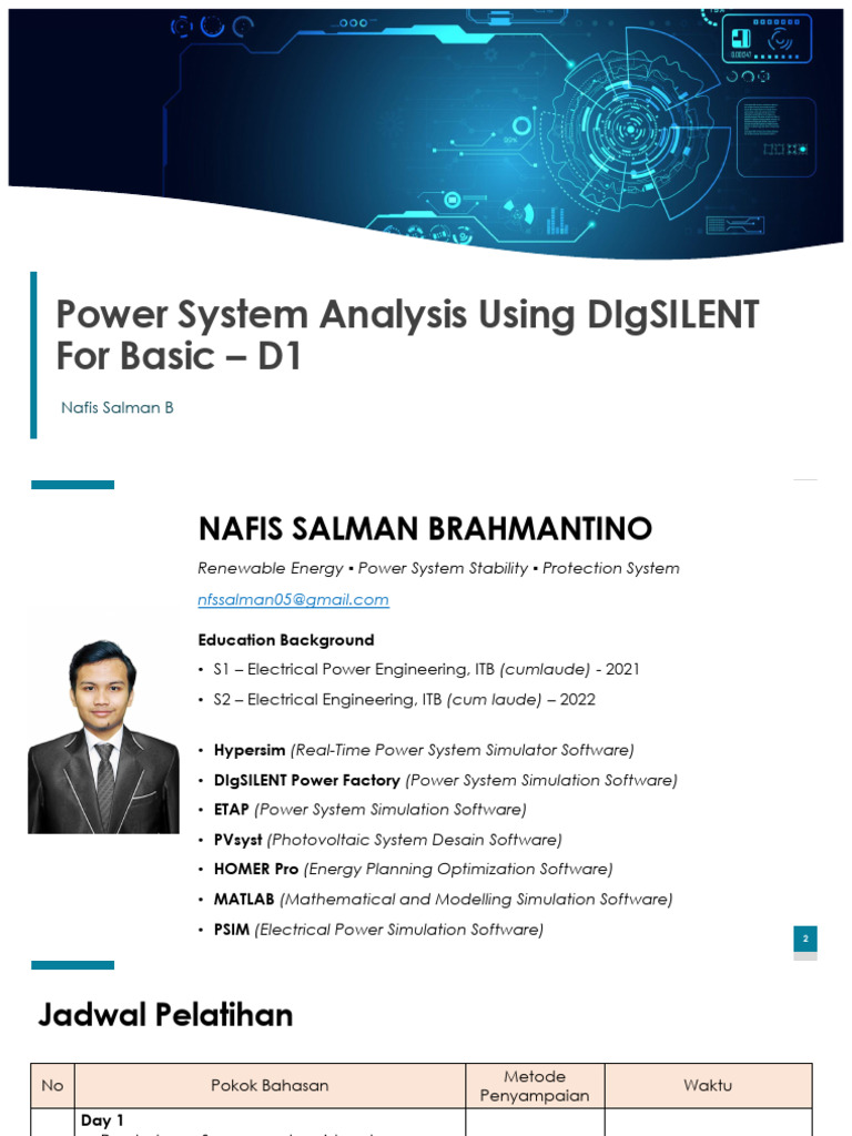 Power System Analysis Using DIgSILENT PowerFactory For Basic - D1 | PDF