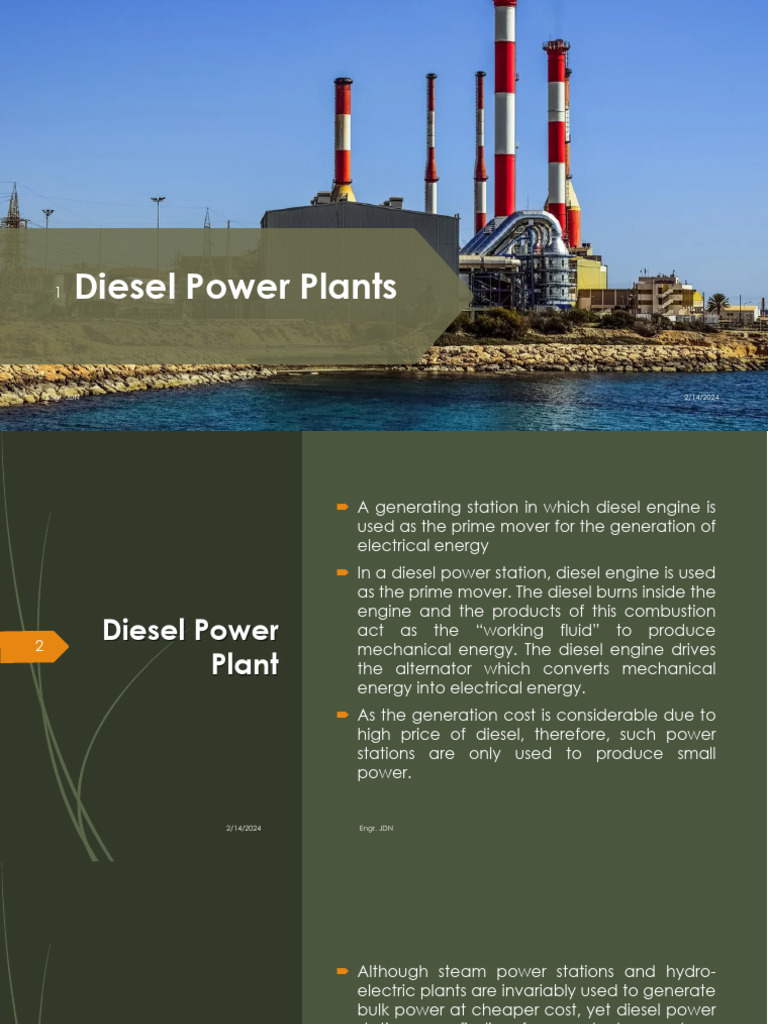 Diesel Power Plants | Download Free PDF | Diesel Engine | Power Station