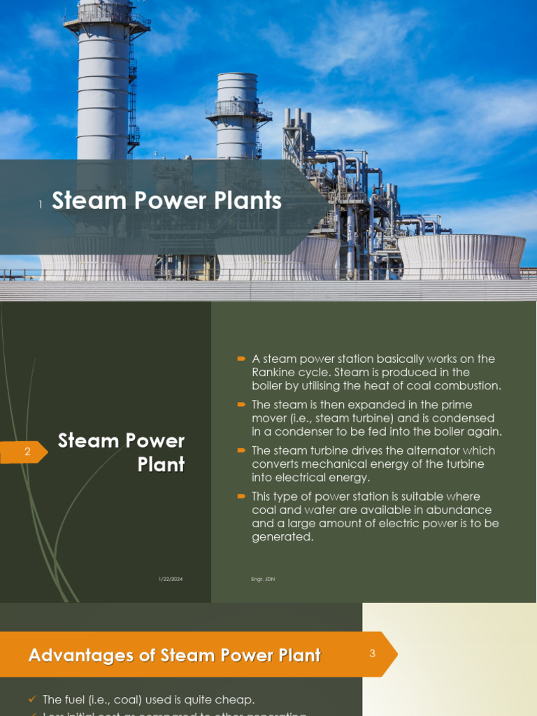 Steam Power Plants | PDF | Boiler | Power Station