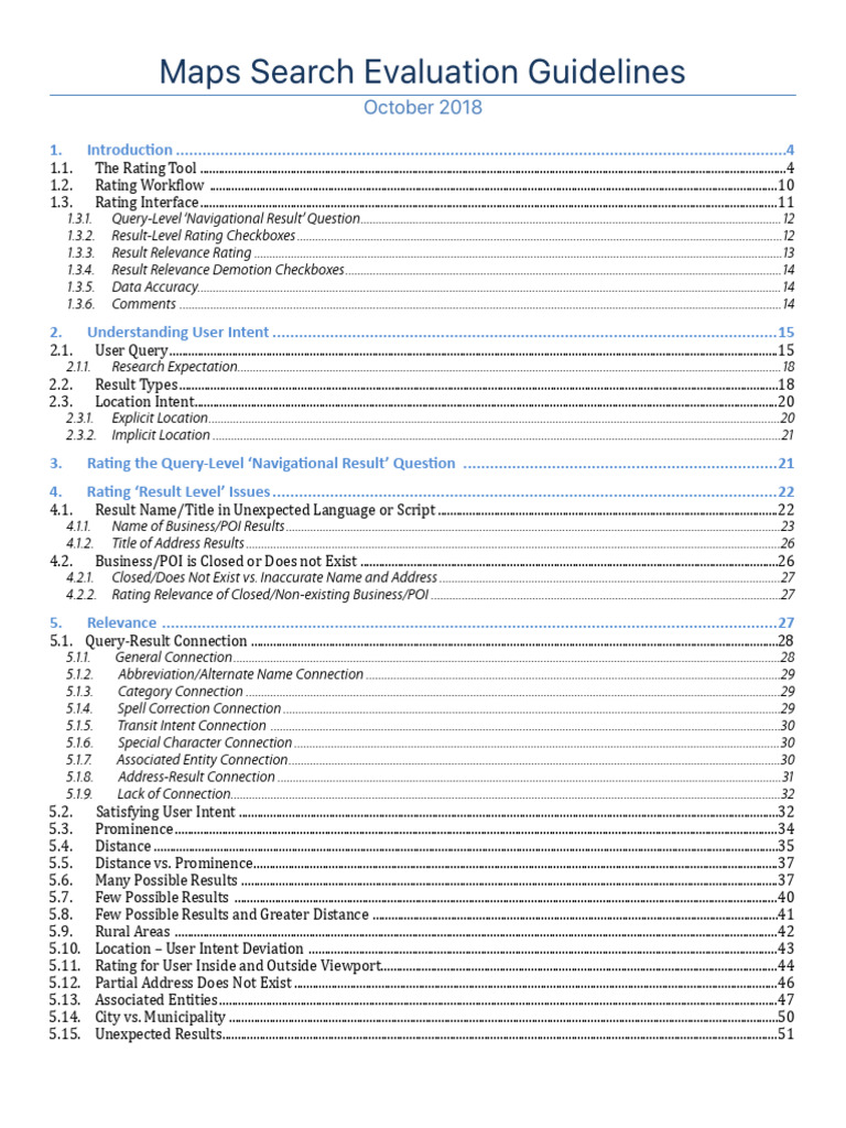 Maps Search Evaluation Guidelines | PDF | Icon (Computing) | Information Retrieval