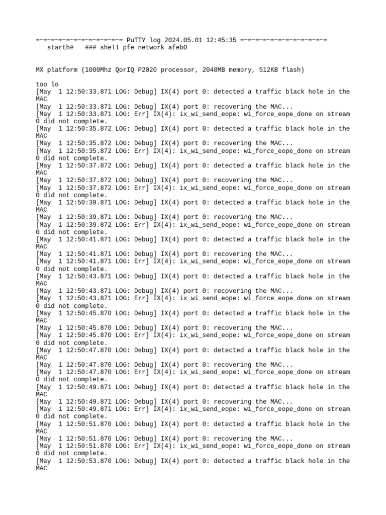 Log 01-05-2024 | PDF | Communications Protocols | Computer Networking