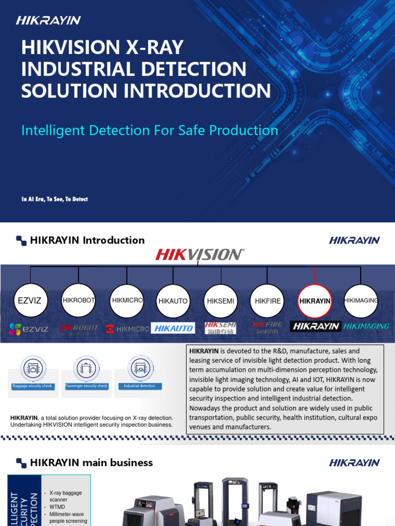 Hikvision X-Ray Industrial Detection Solution Introduction | PDF ...