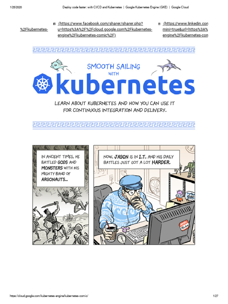 Kubernetes Engine - Kubernetes Comic | PDF | Web 2.0 | Network Architecture