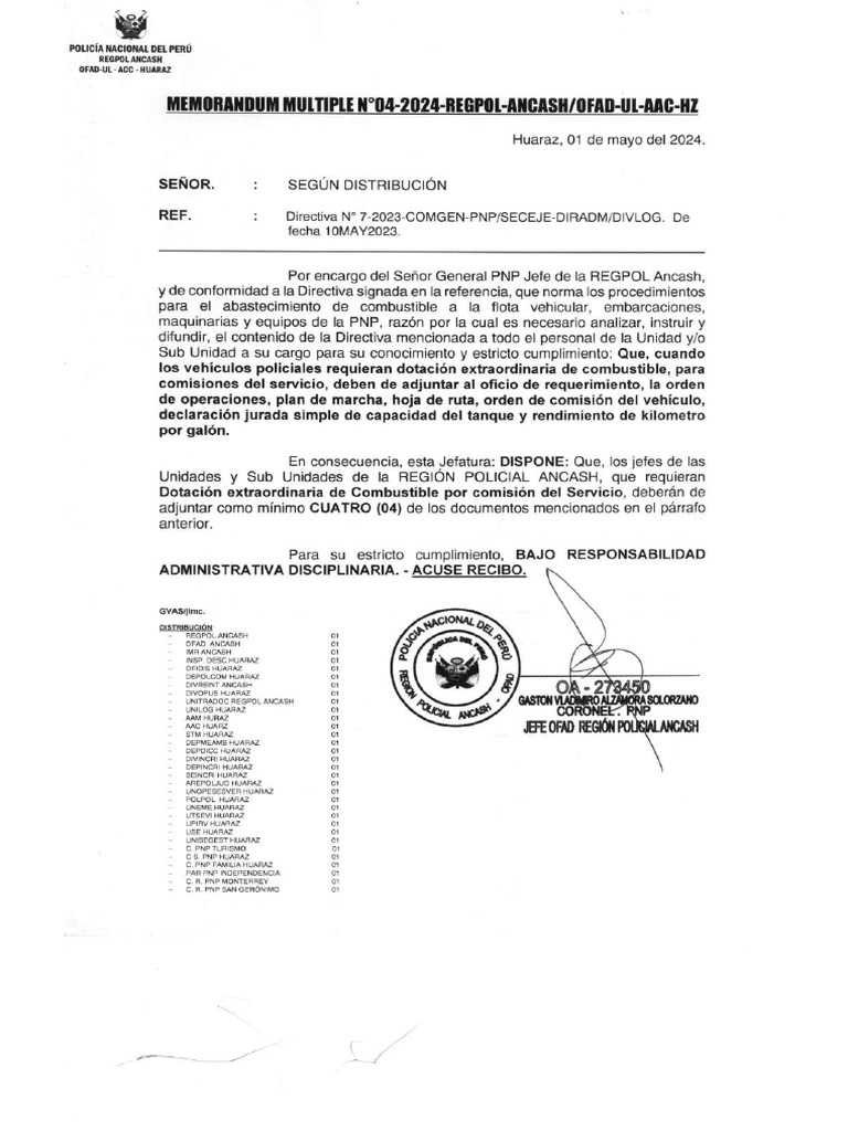 Memorandum Multiple #04-2024 | PDF