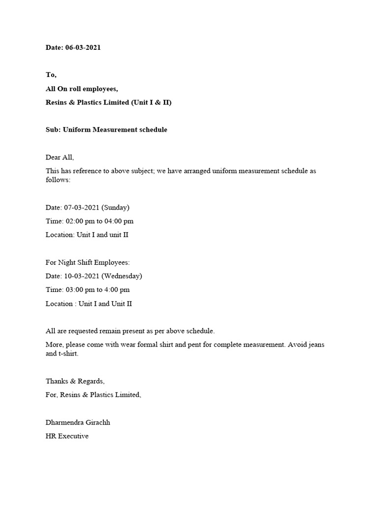 Uniform Notice | PDF