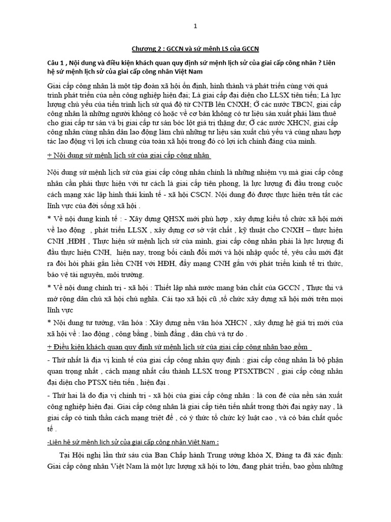 Chương 2 CNXH | PDF