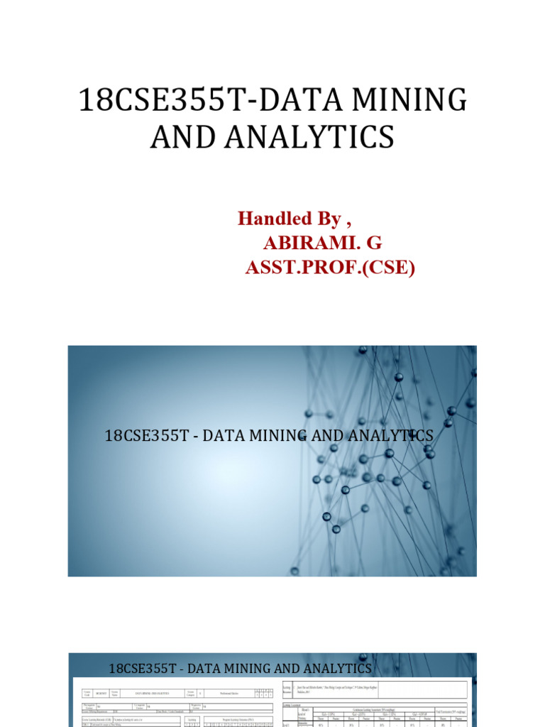 Data Mining Ppt-Unit1 | PDF | Quartile | Databases