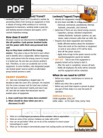 6 Steps of LOTO Safety Lockout Tagout Procedures | PDF | Safety ...