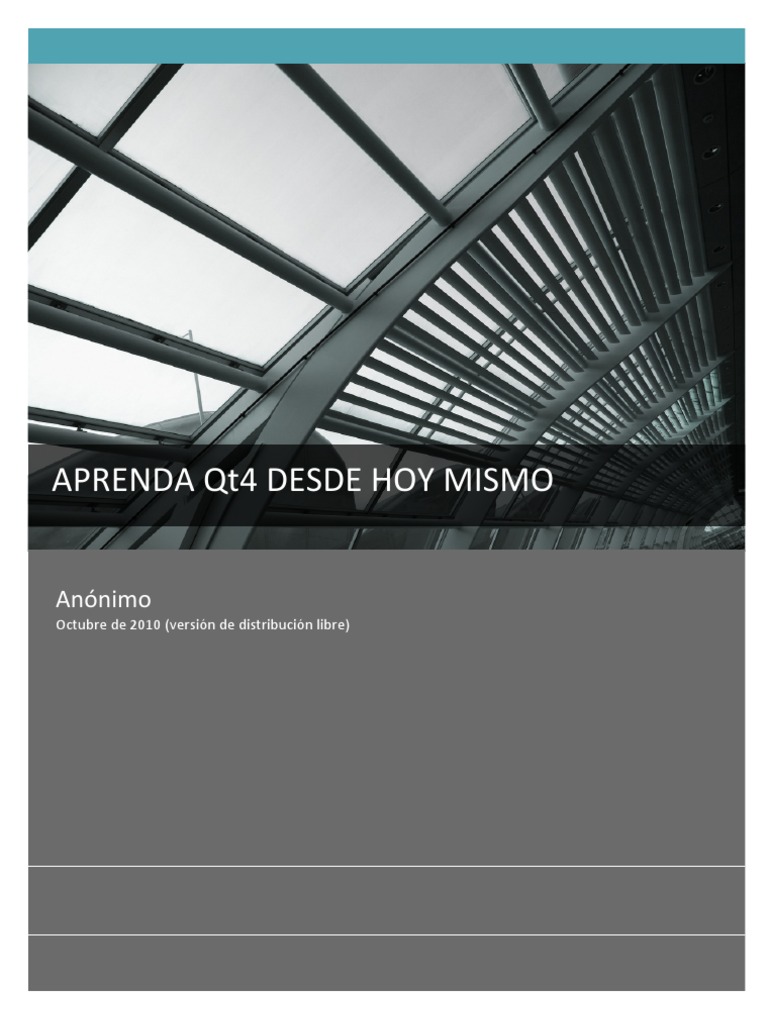 Aprenda Qt4 | PDF | C ++ | Objeto (informática)