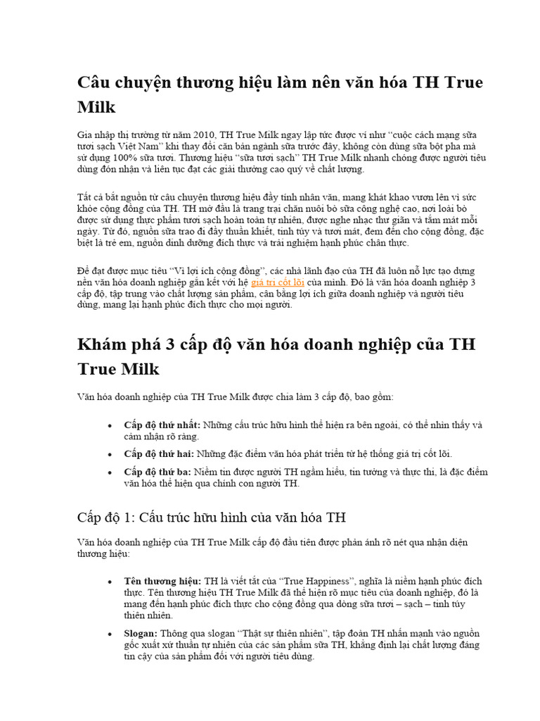 TH True Milk | PDF