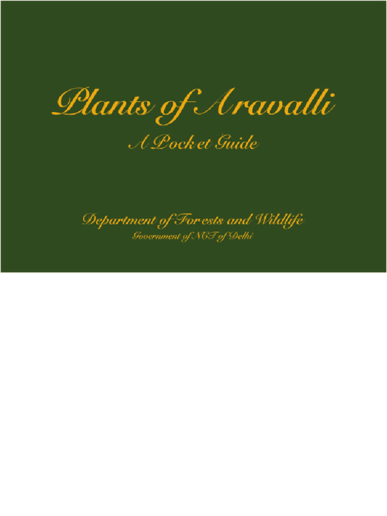 Plants of Aravalli | PDF | Habitat | Ecology