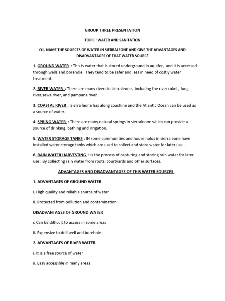 Disadvantages of Rain Water Harvesting | PDF | Water | Groundwater