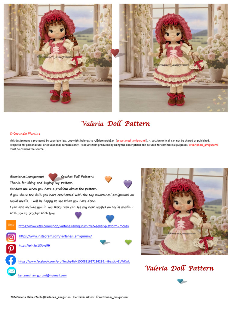 Valeria Doll | Download Free PDF | Crochet | Yarn