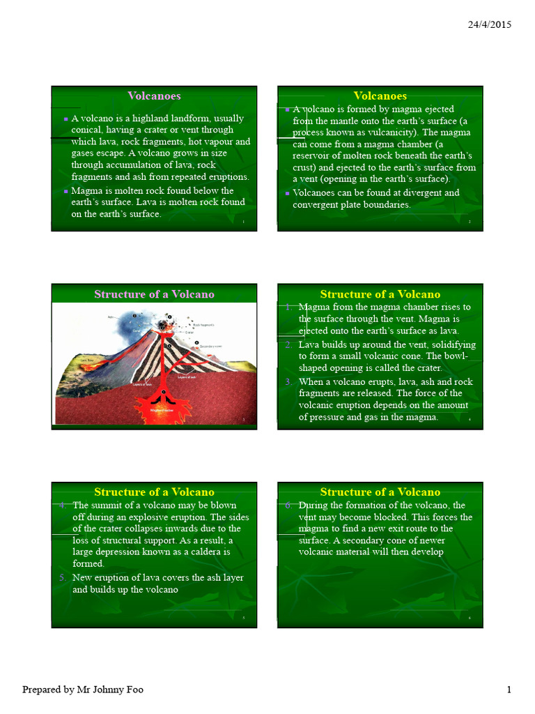 2012 Plate Tectonics Pt3 Volcanoes | PDF | Volcano | Lava