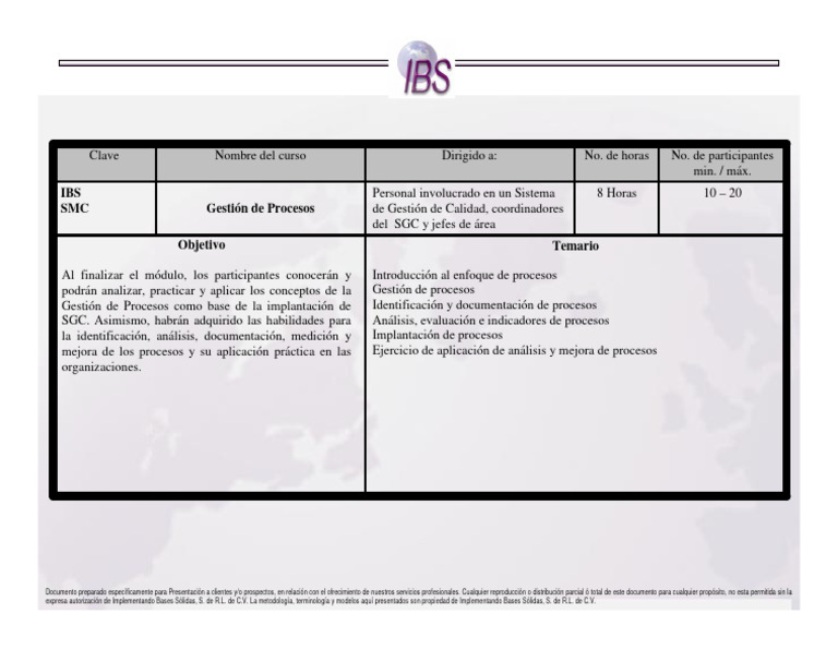 Gestion de Procesos | PDF | Sistema de manejo de calidad | Business