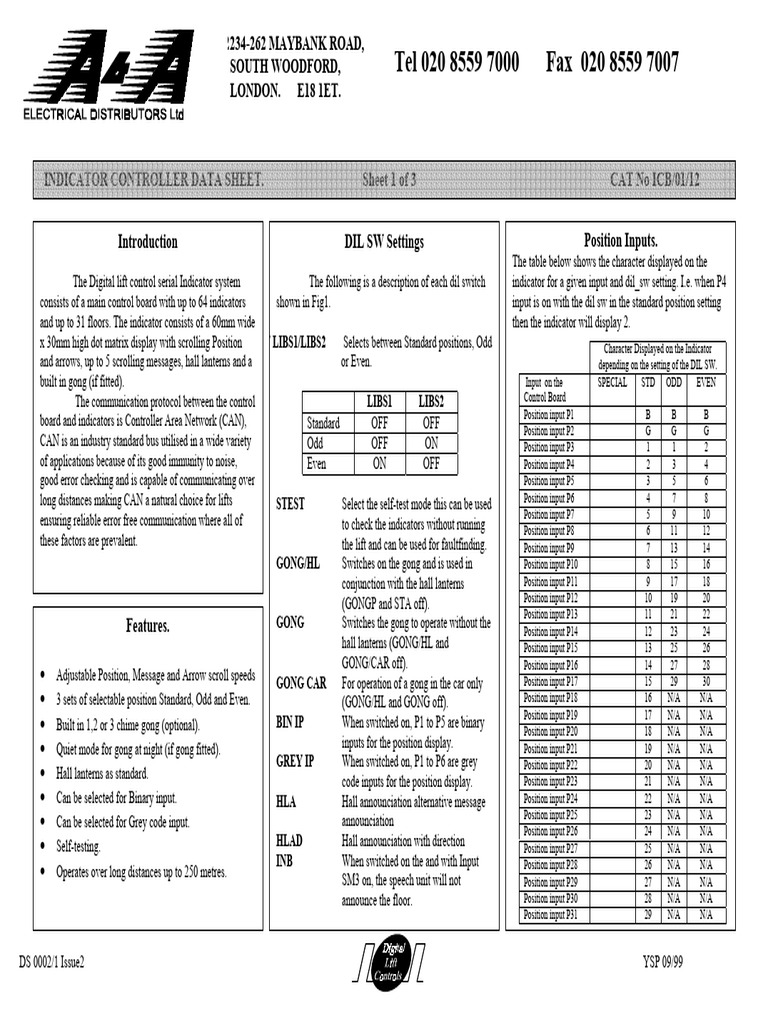 Serial Digital Indicator Data Sheet1 | Download Free PDF | Computing | Network Protocols