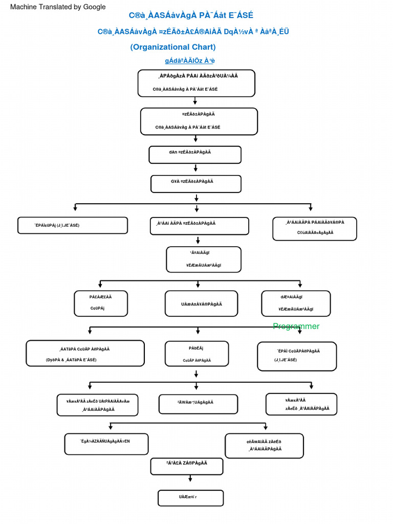 Organogram (1) - Translating | PDF