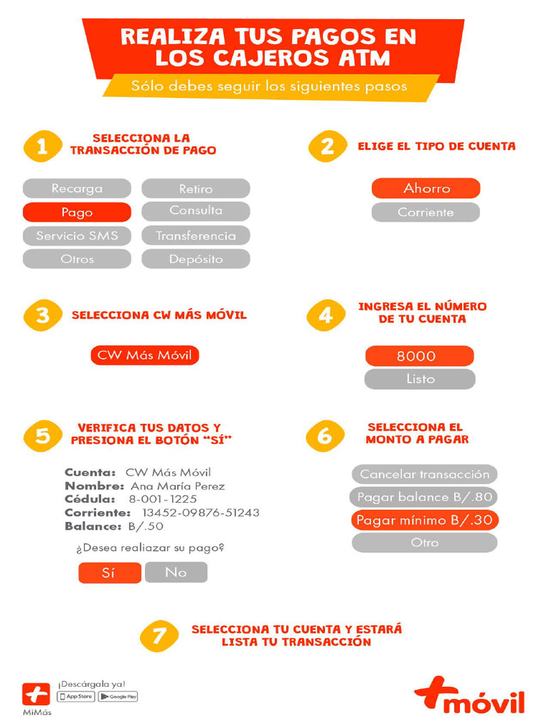 Pagos en Cajeros MasMovil | PDF