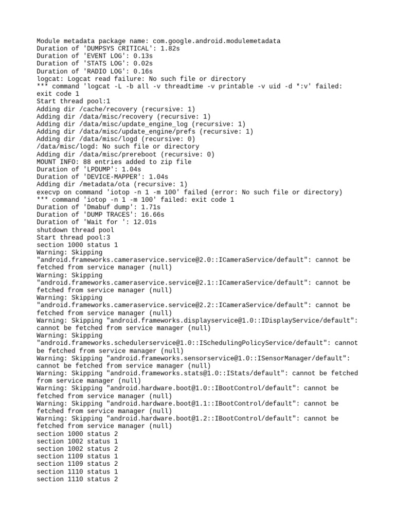 Bugreport CK6 GL UP1A.231005.007 2024 06 17 18 10 19 Dumpstate - Log 9272 | PDF | Software ...
