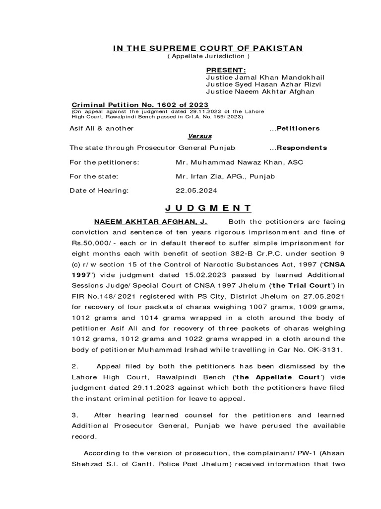 Crl.p. 1602 2023 | Download Free PDF | Appeal | Judgment (Law)