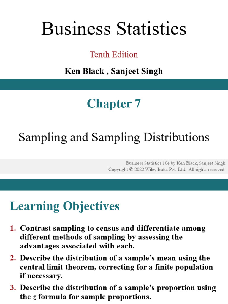 Sampling and Sampling Distribution - Open Board | PDF | Sampling (Statistics) | Standard Error