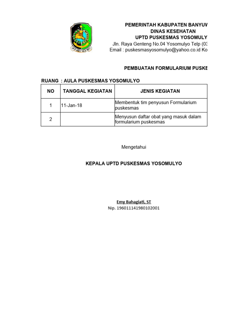 Bukti Penyusunan Formularium Pdf