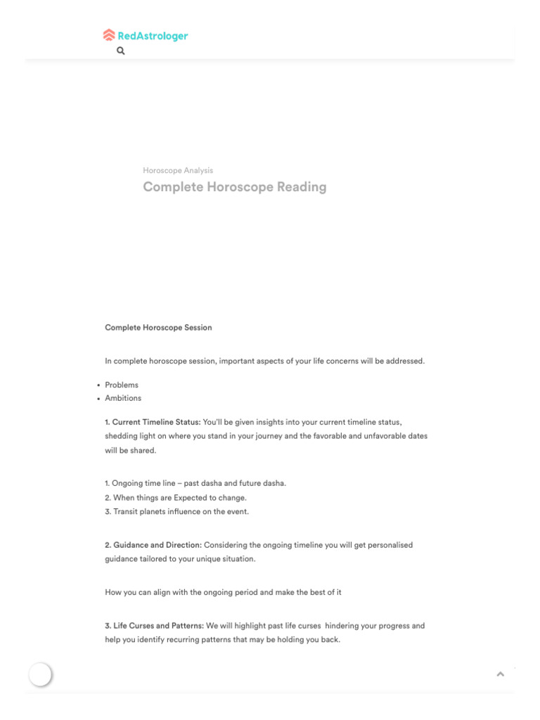 Complete Horoscope Reading Reading _ Easy & Effective Solutions 6 | PDF Complete Horoscope Reading Reading _ Easy & Effective Solutions 6 | PDF