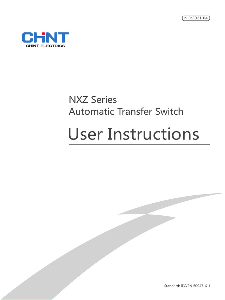 CHINT NXZ - MANUAL DE USUARIO - INGLES | Download Free PDF | Power ...