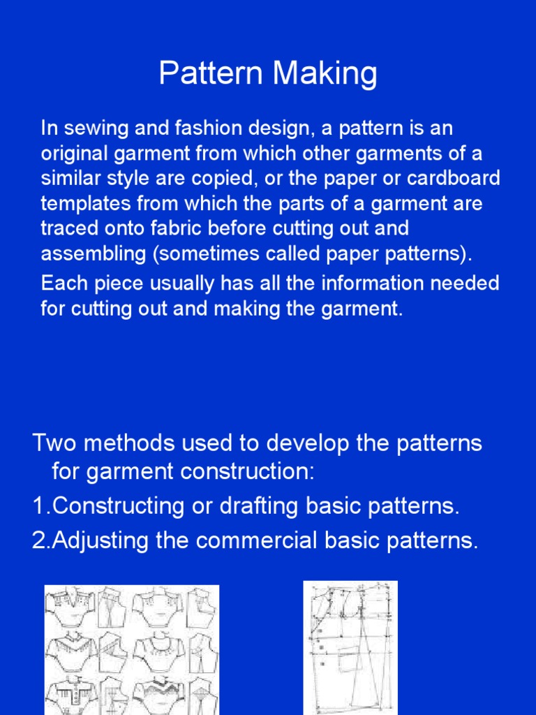 Pattern Making | PDF | Seam (Sewing) | Textiles
