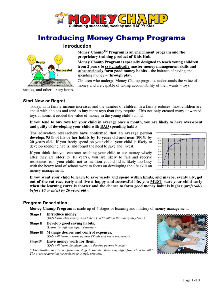 Introducing Money Champ Programs: Start Now or Regret | Download Free ...
