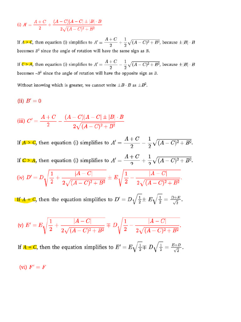 Conic Rotation | PDF