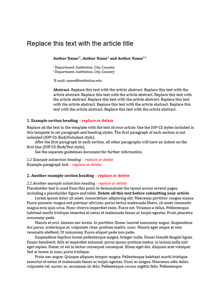 IOP-ConfSer-template | PDF | Text | Writing