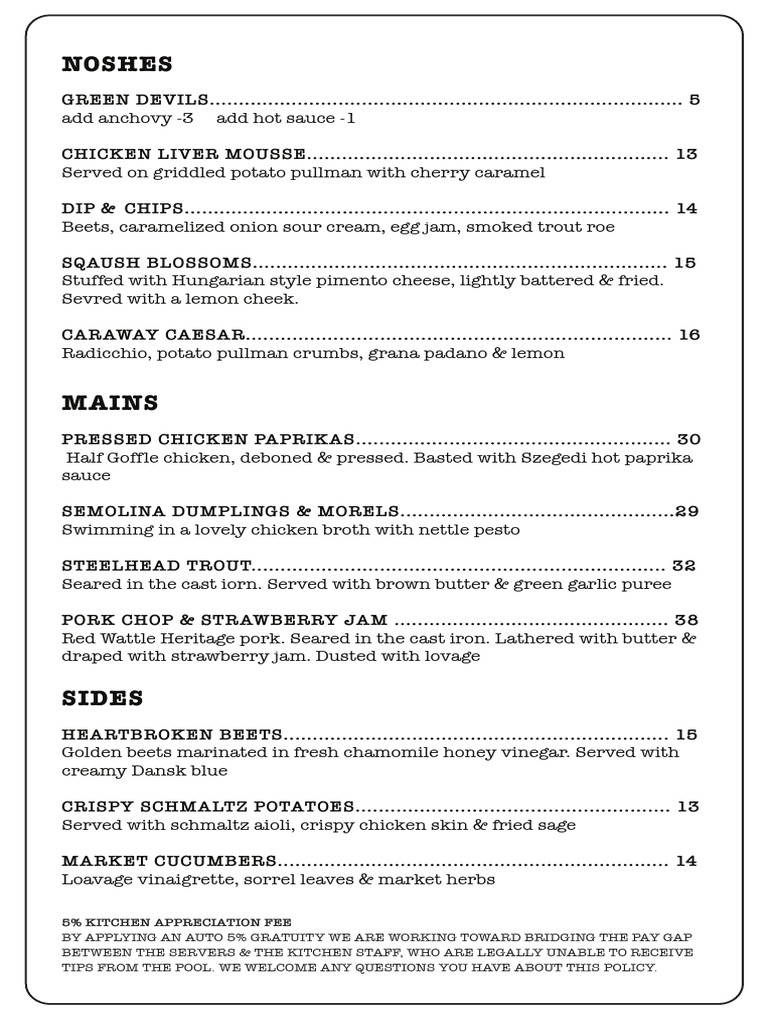 Dinner Menu2 | PDF | Cooking, Food & Wine | Wellness