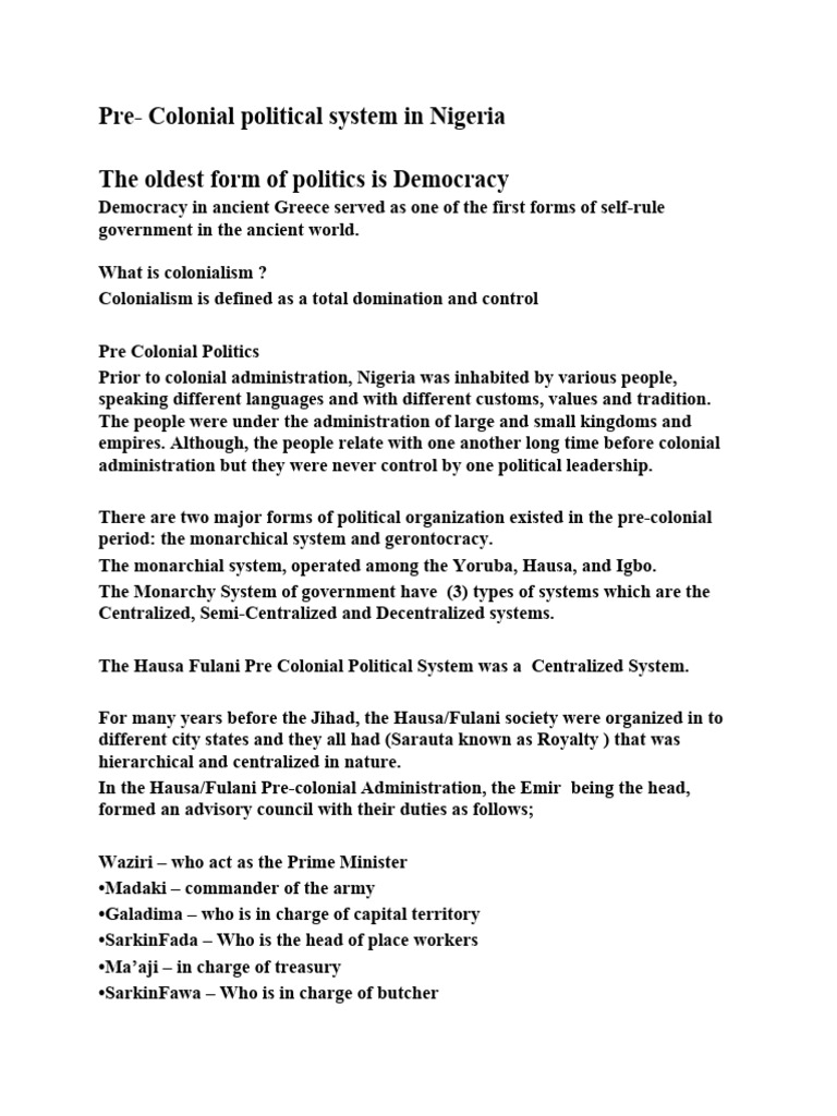 Colonialism | PDF | West Africa | Igbo People