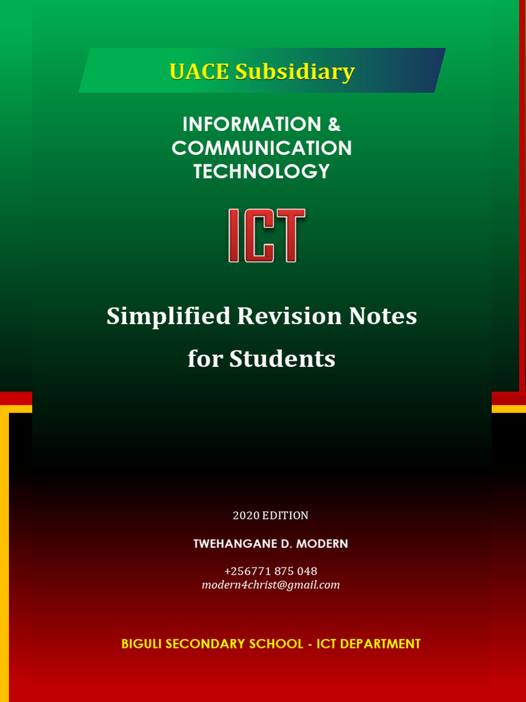 ICT BOOK | Download Free PDF | Information Technology | Computer Network