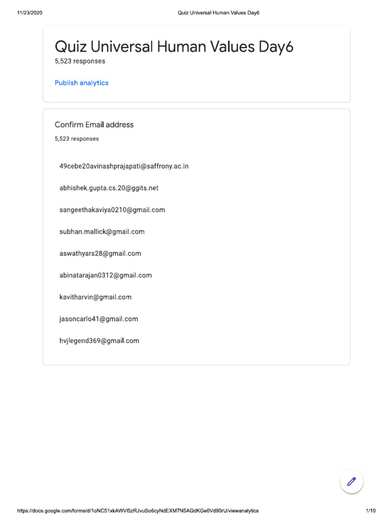 eSIP UHV-I Quiz 6 | PDF