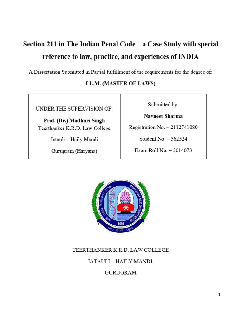 Section 211 in The Indian Penal Code A C | PDF | Crimes | Crime & Violence