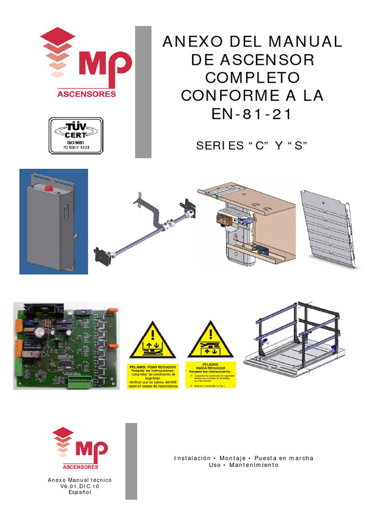 ANEXO EN81-21v6 | PDF | Ascensor | Tornillo