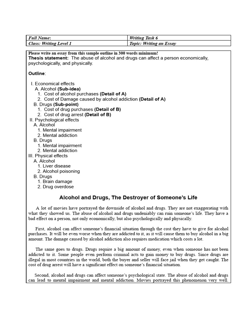 Fauziah - Task 6 | PDF | Substance Abuse | Drugs