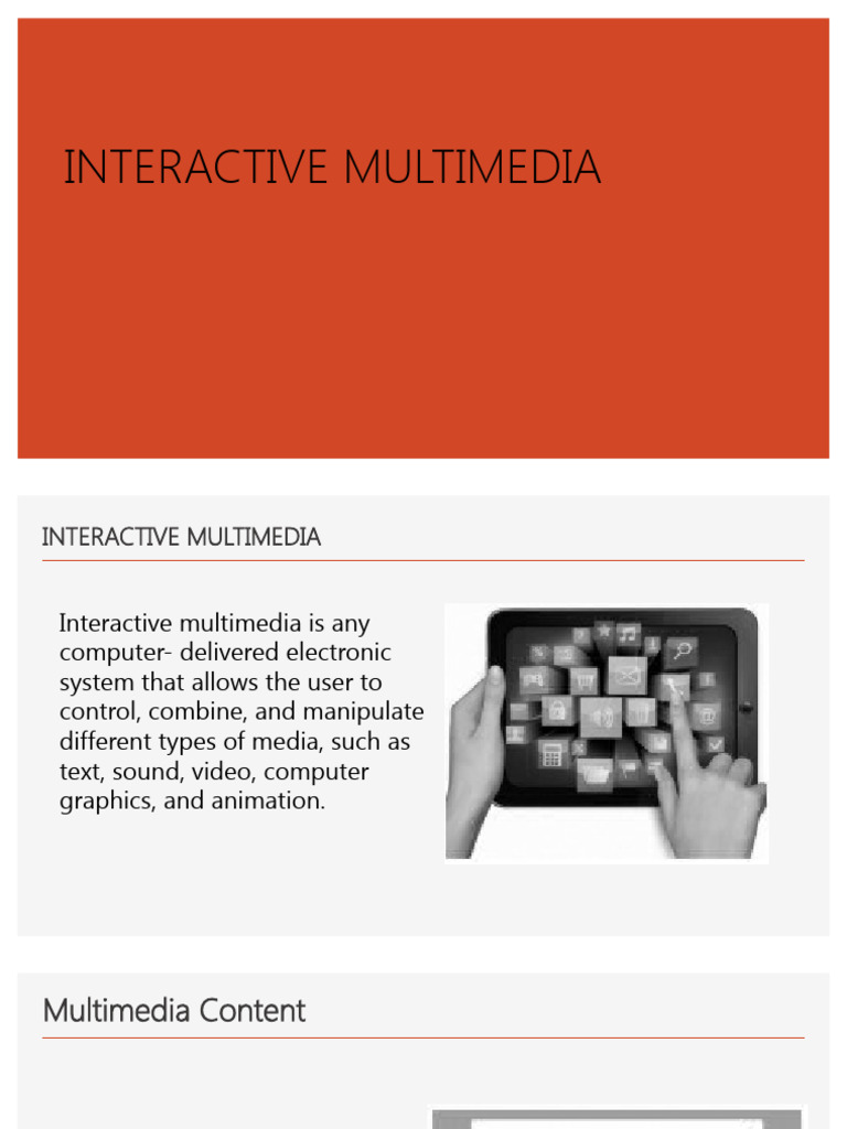 Lesson 9 INTERACTIVE MULTIMEDIA | PDF | Computers