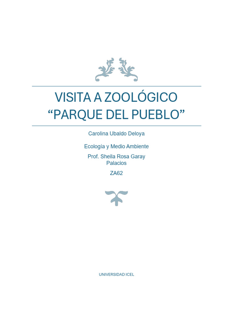 Animales en el Zoológico Parque del Pueblo | PDF | León | Felidae