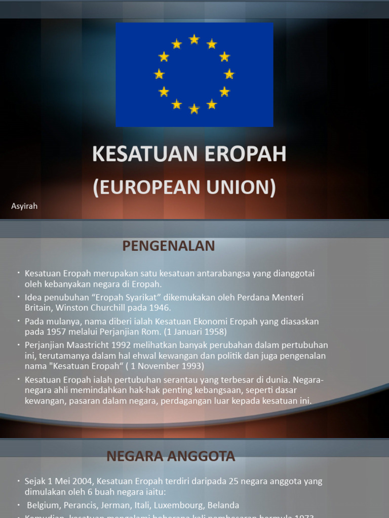 Kesatuan Eropah | PDF
